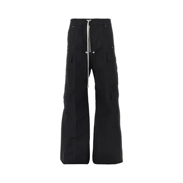 Rick Owens Cargobelas' Stretch Cotton Pants - Black