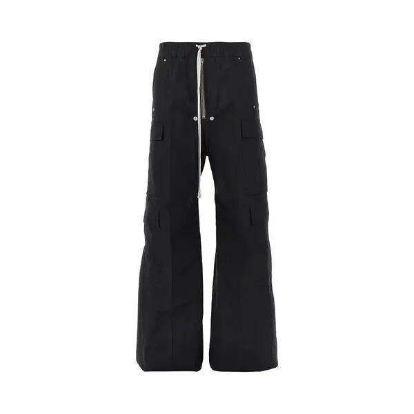 Rick Owens Cargobelas Stretch Cotton Pants - Black