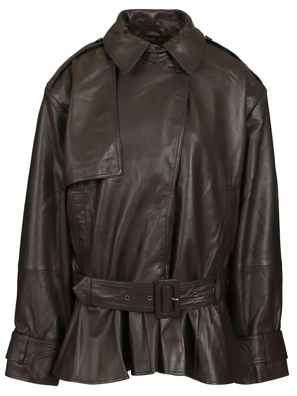 ROTATE BY BIRGER CHRISTENSEN Motorcycle Jacket - Brown