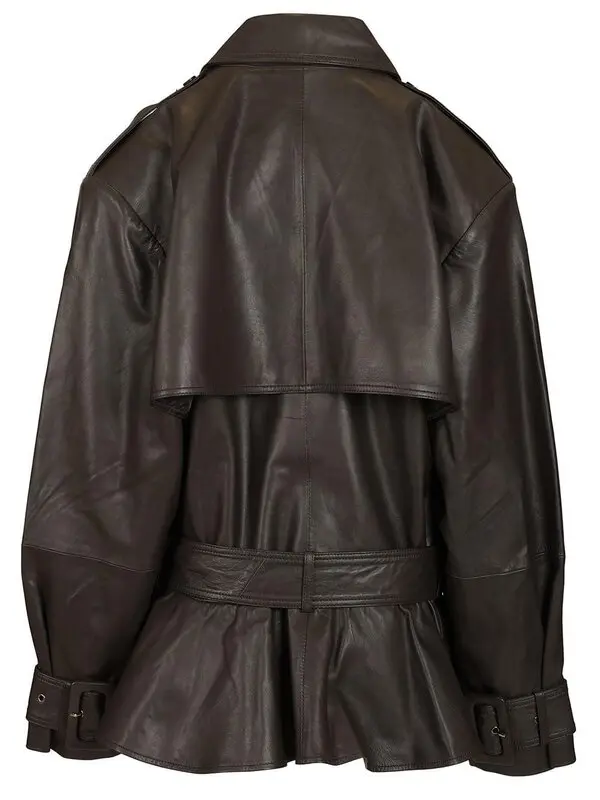 ROTATE BY BIRGER CHRISTENSEN Motorcycle Jacket - Brown