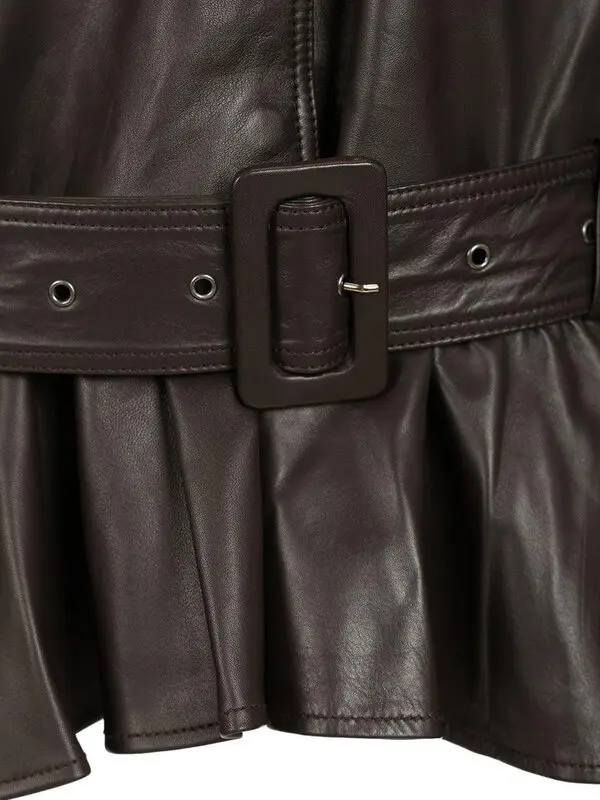 ROTATE BY BIRGER CHRISTENSEN Motorcycle Jacket - Brown