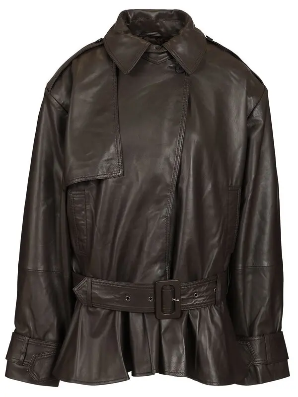 ROTATE BY BIRGER CHRISTENSEN Motorcycle Jacket - Brown