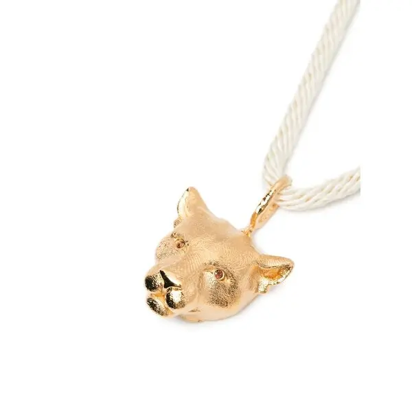 FORTE_FORTE Panther-head Pendant Necklace - Gold