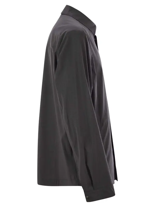 Herno Shirt-cut Jacket In Tech Wool