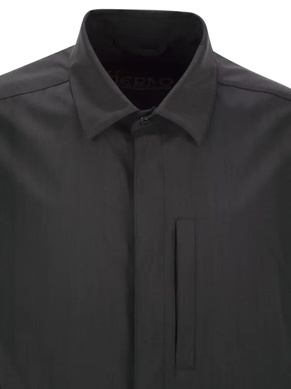 Herno Shirt-cut Jacket In Tech Wool