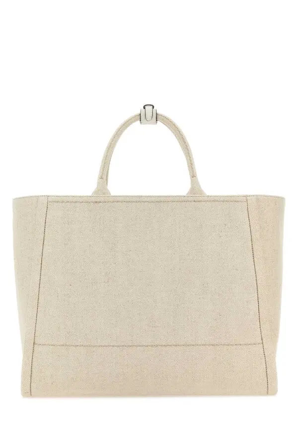 Prada Canvas Shopping Bag - Brown