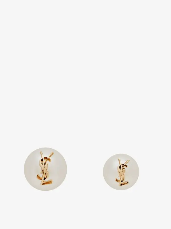 Saint Laurent Cassandre Asymmetrical Earrings - Multicolor