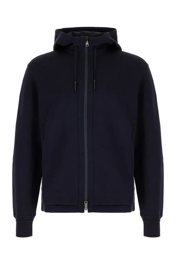 Zegna Full Zip Hooded Sweatshirt - Multicolor