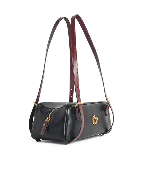 Versace Emblème' Nappa Leather Bowling Bag