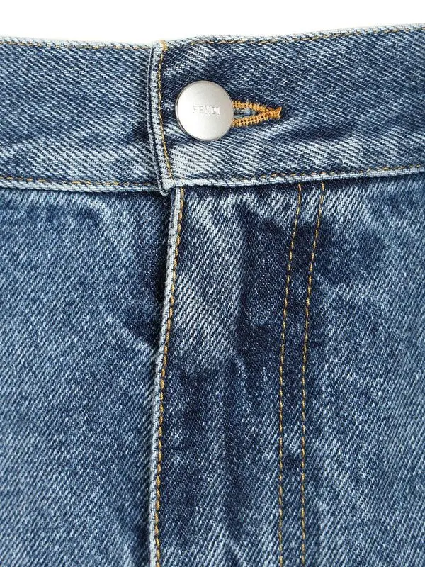 Fendi Long Jeans - Blue