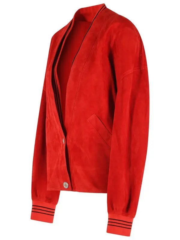Versace Suede Jacket - Red