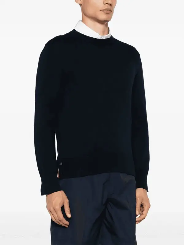 Thom Browne 4-stripe Detail Sweater - Blue