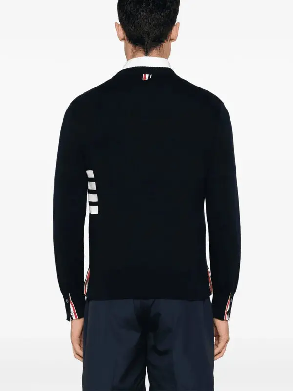 Thom Browne 4-stripe Detail Sweater - Blue