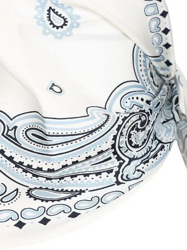 FERRAGAMO Arabesque Print Scarf Top