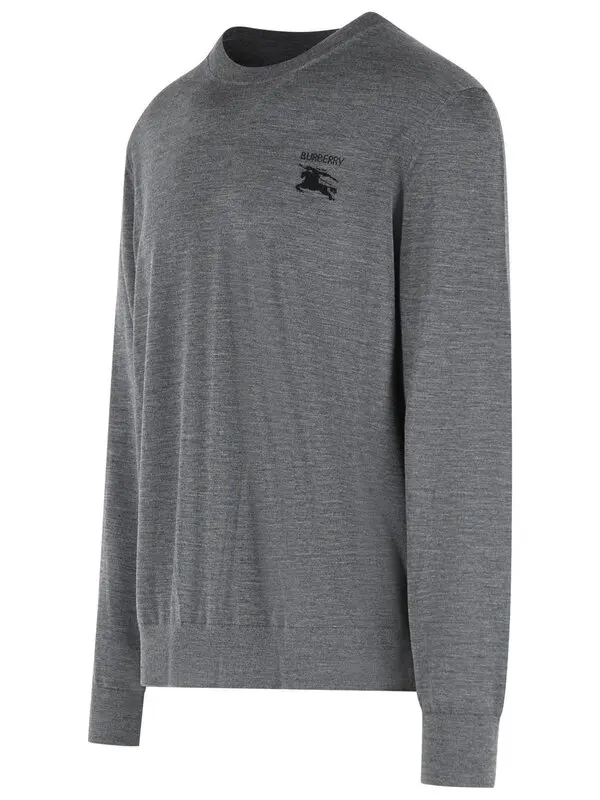 Burberry Easton' Grey Wool Sweater