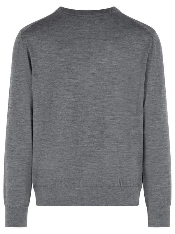 Burberry Easton' Grey Wool Sweater - Gray