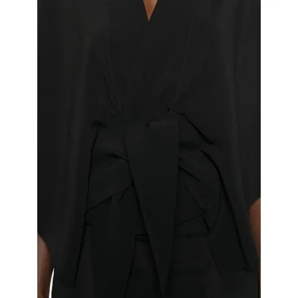Rick Owens V-neck Blouse - Black