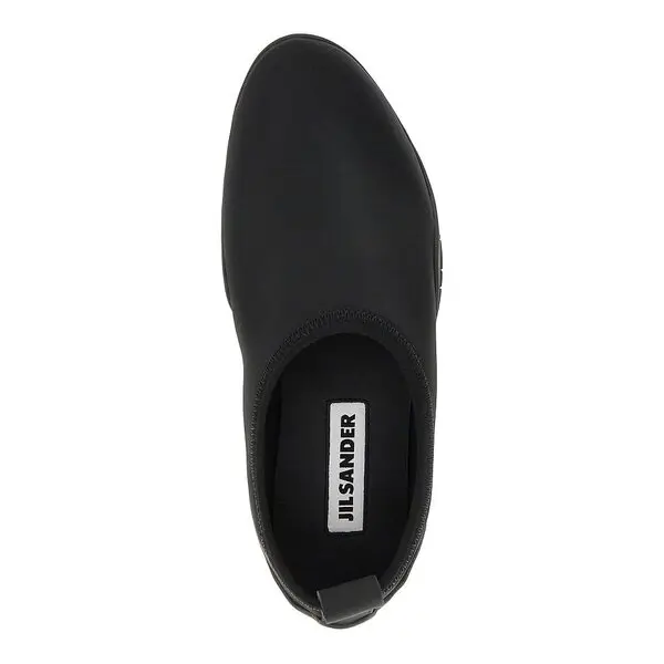 JIL SANDER Satin Flat Shoes - Black
