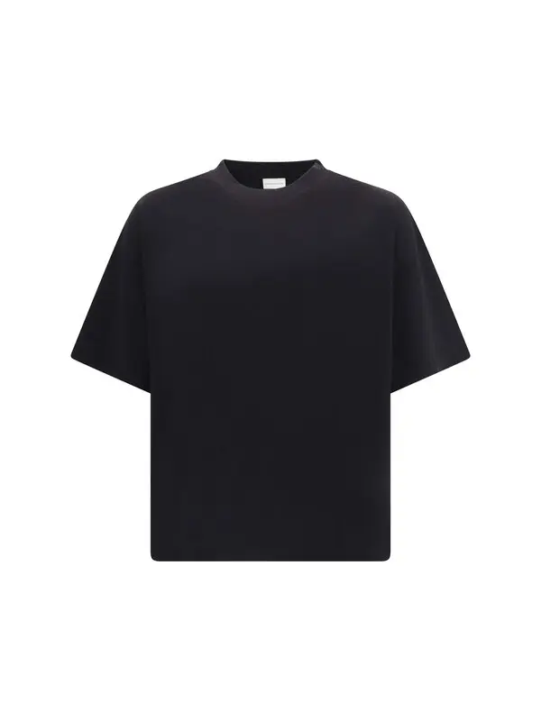 Dries Van Noten Monochrome Cotton T-shirt - Black