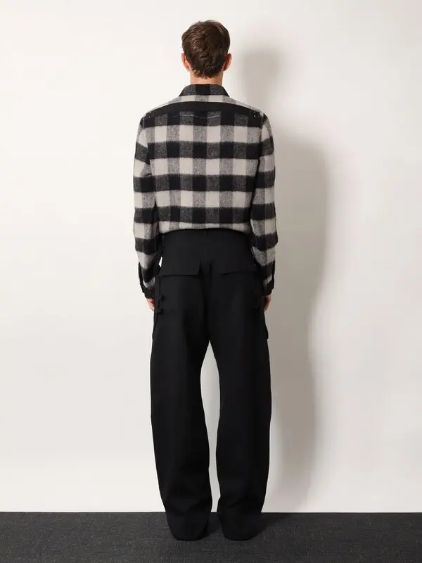 Rick Owens Stefan Cargo Virgin Wool Trousers - Multicolor