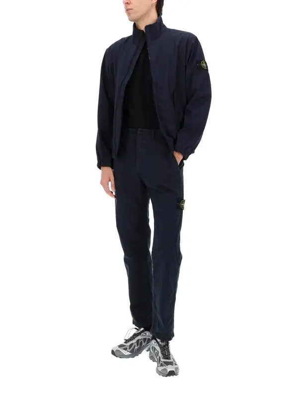 Stone Island Pants With Logo Patch
