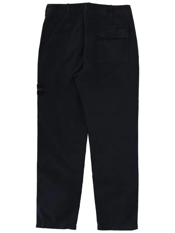 Stone Island Logo Patch Pants - Blue