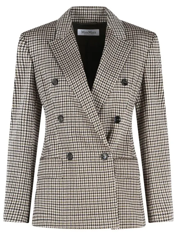 Max Mara Eccelso' Blazer In Viscose And Virgin Wool - Black
