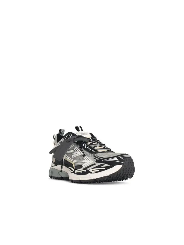 Off-White Be Right Back' Grey Mesh Sneakers - Gray