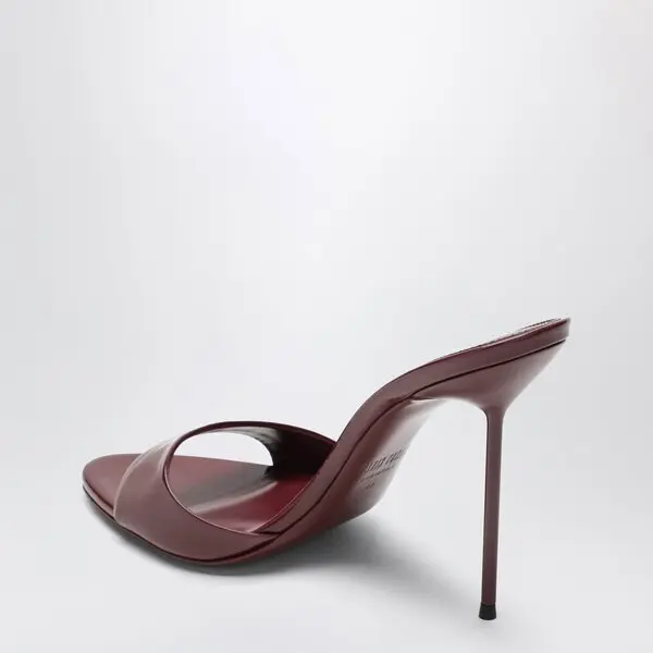 Paris Texas Lidia Mules In Amarena Patent Leather - Red