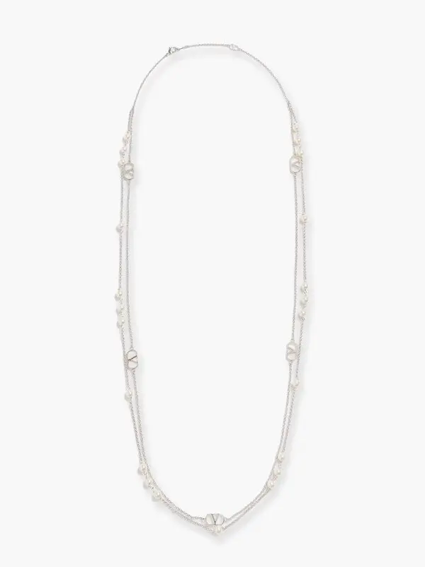 Valentino Garavani Metal Necklace With Silver Finishes - Multicolor