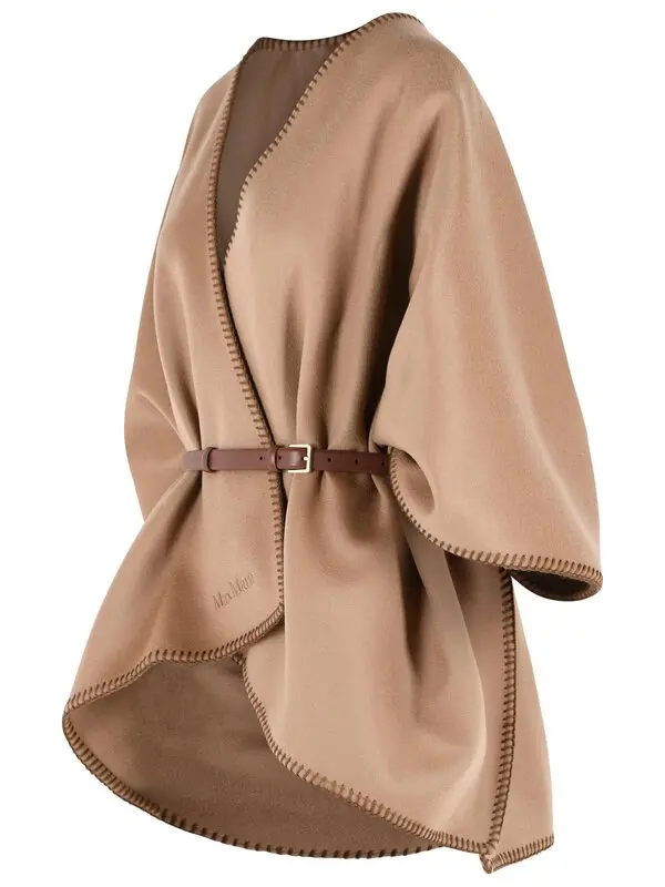 Max Mara Colomba' Virgin Wool Cape