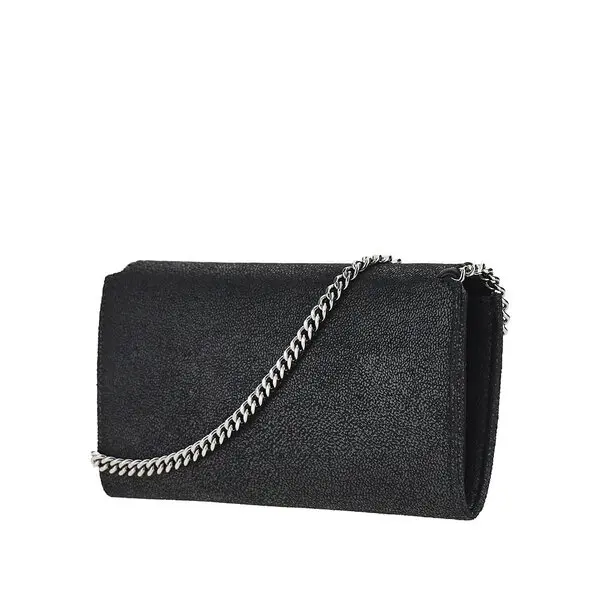 Stella McCartney Wallet With Falabella Shoulder Strap - Black