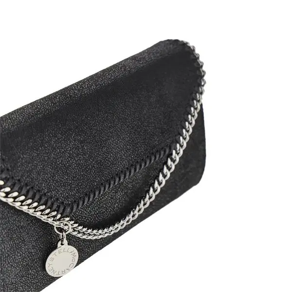 Stella McCartney Wallet With Falabella Shoulder Strap - Black