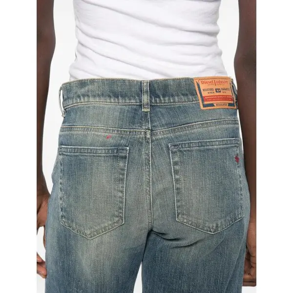 DIESEL® Denim Wide-leg Jeans - Blue