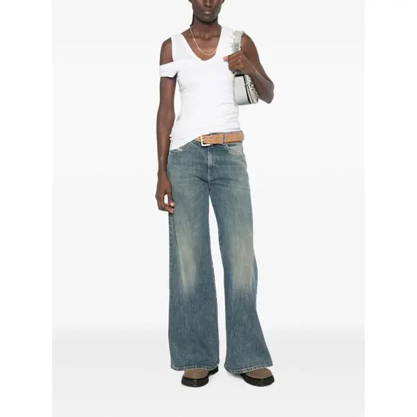 DIESEL® Denim Wide-leg Jeans - Blue