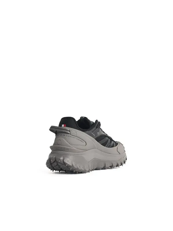 Moncler Trailgrip Gtx' Black And Grey Polyamide Sneakers
