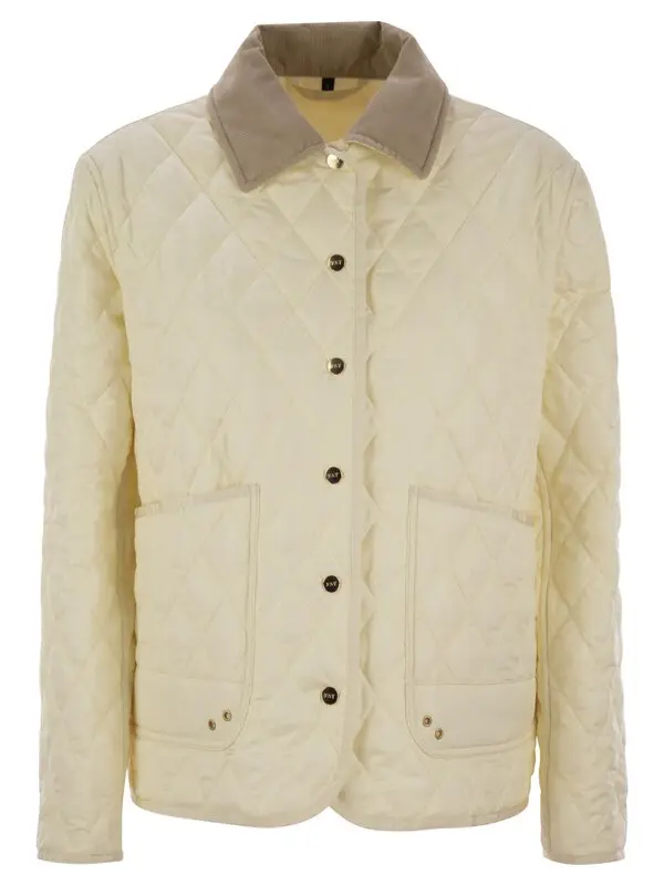 FAY Diamond Quilted Nylon Shirt Jacket