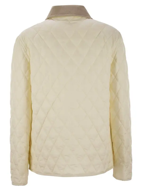 FAY Diamond Quilted Nylon Shirt Jacket