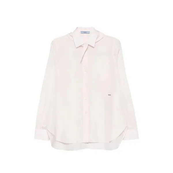 Prada Silk Poplin Shirt - Pink