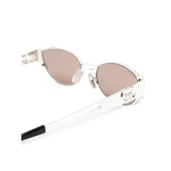 Gucci Oval Sunglasses - Silver