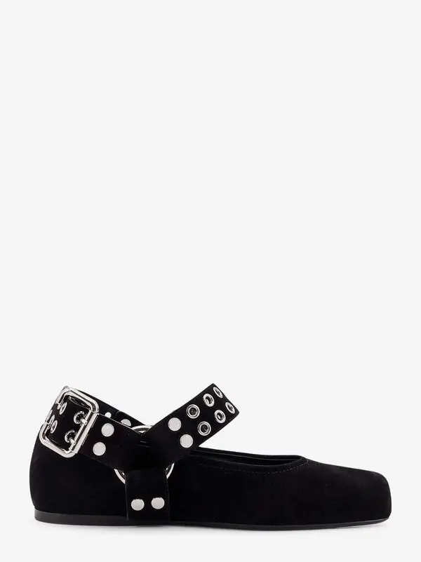 Alaïa Suede Biker Flat Ballerinas - Multicolor