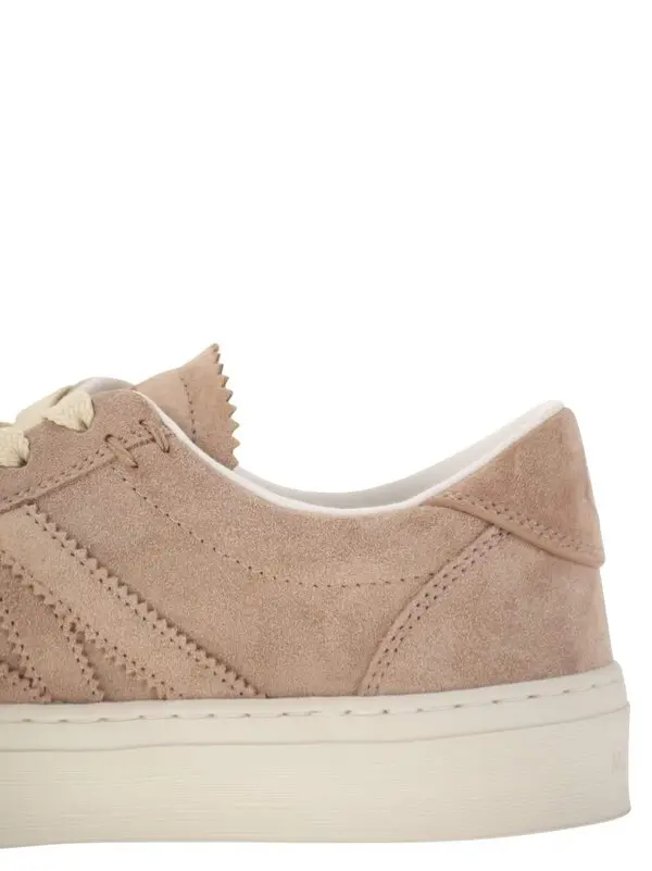 Moncler Monaco2 Suede Sneakers - Pink