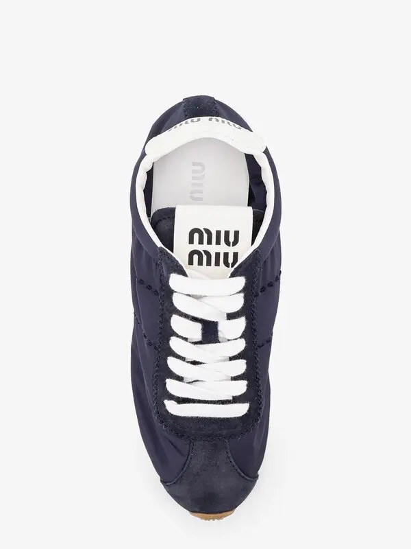 Miu Miu Nylon And Suede Sneakers