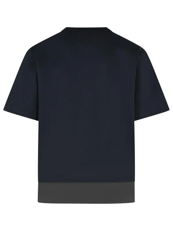 Sacai Navy Cotton T-shirt