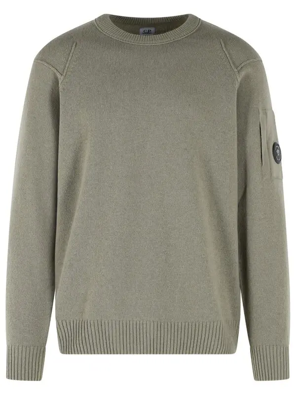 C.P. COMPANY Black Wool Blend Sweater - Cream