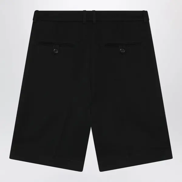 Saint Laurent Tailored Wool Bermuda Shorts - Black