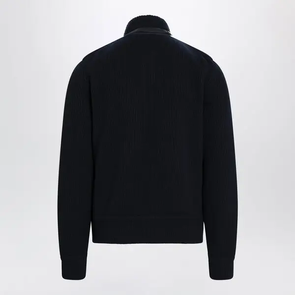 TOM FORD Navy Quilted Virgin Wool Jacket
