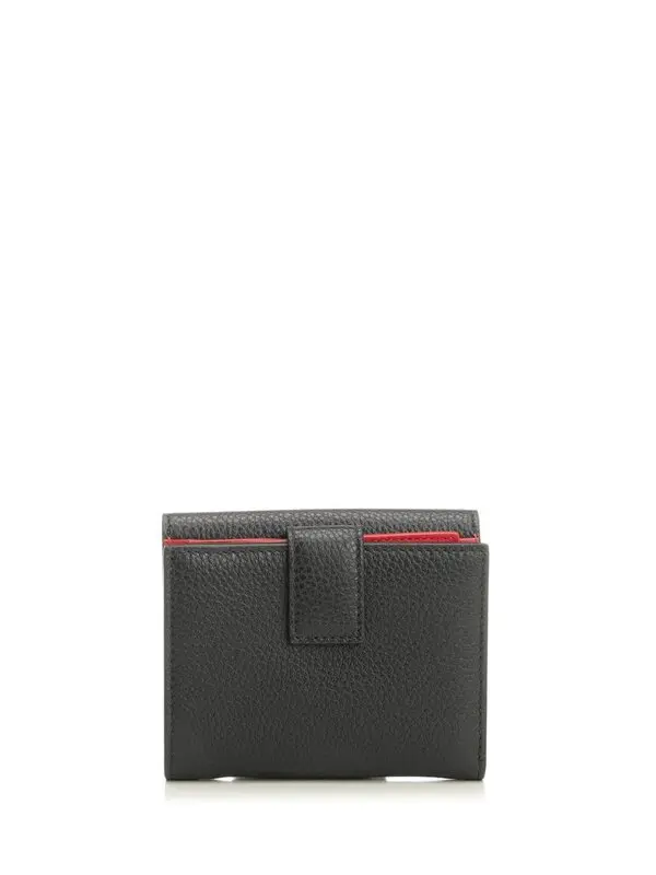 FERRAGAMO Gancini Compact Wallet - Black