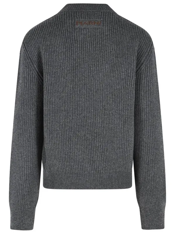 Marni Grey Virgin Wool And Cashmere Sweater