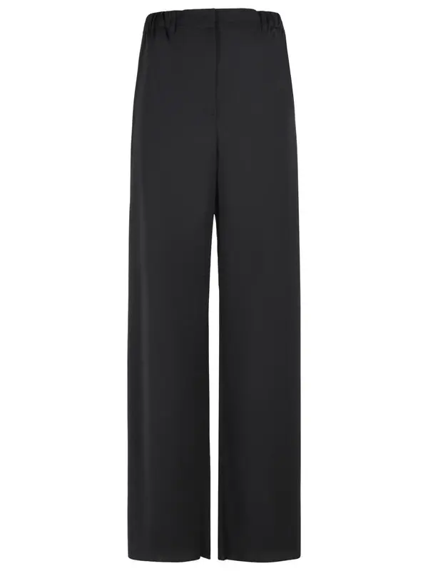 Max Mara Editto' Virgin Wool Pants - Black